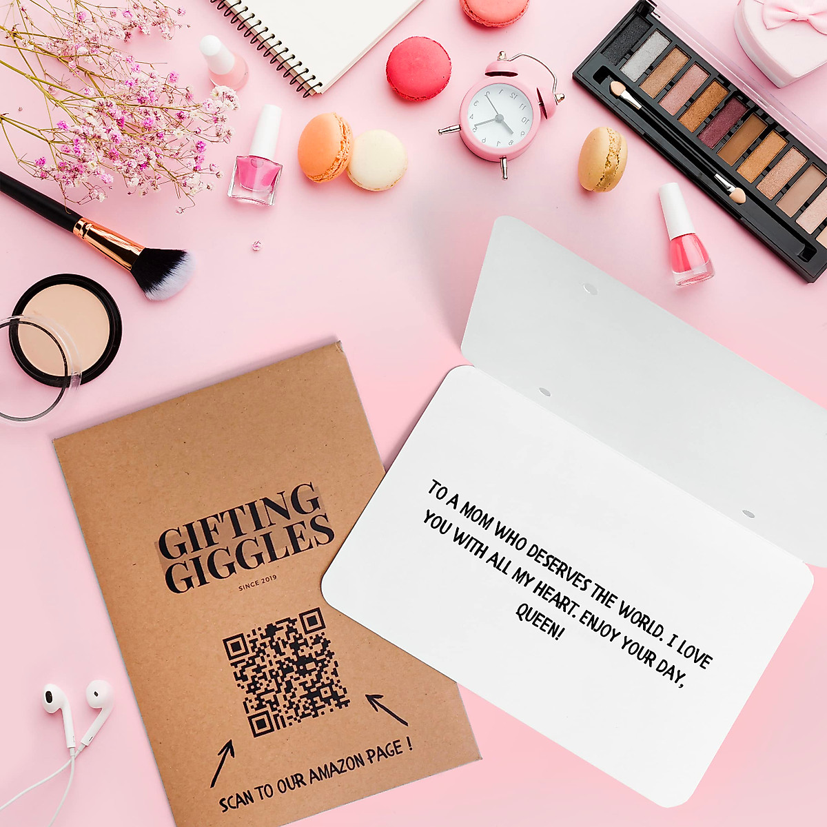 GIFTING GIGGLES Big 3D Pop Up Card for Mom or Wife - For Happy Birthday, Mothers Day, Appreciation, Thank You - Gift from daughter, son, kids, husband or all of us | 30th 40th 50th 60th 70th 80th