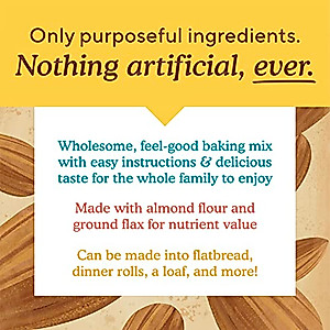 Simple Mills Almond Flour Baking Mix, Artisan Bread Mix - Gluten Free, Plant Based, Paleo Friendly, 10.4 Ounce (Pack of 1)