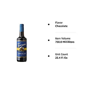 Torani Sugar Free Chocolate Syrup, 25.4 Ounce