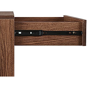 Crosley Furniture CF1117-WA Liam Mid-Century Record Storage End Table, Walnut