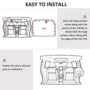 AUTOYOUTH Car Taxi Isolation Film Plastic Anti-Fog Full Surround Protective Cover Net Cab Front and Rear Row Car Insulation Film,for Driver and Passenger