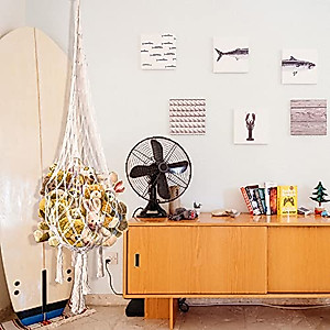 Stuffed Animal Storage Hammock Net, Strong Stuffed Toy Ceiling and Walls Hanging Net, Large Corner Mesh Bag Toys Organizer with Hanging Hook for Plush Toy Display Kids Playroom Home Decor (White)