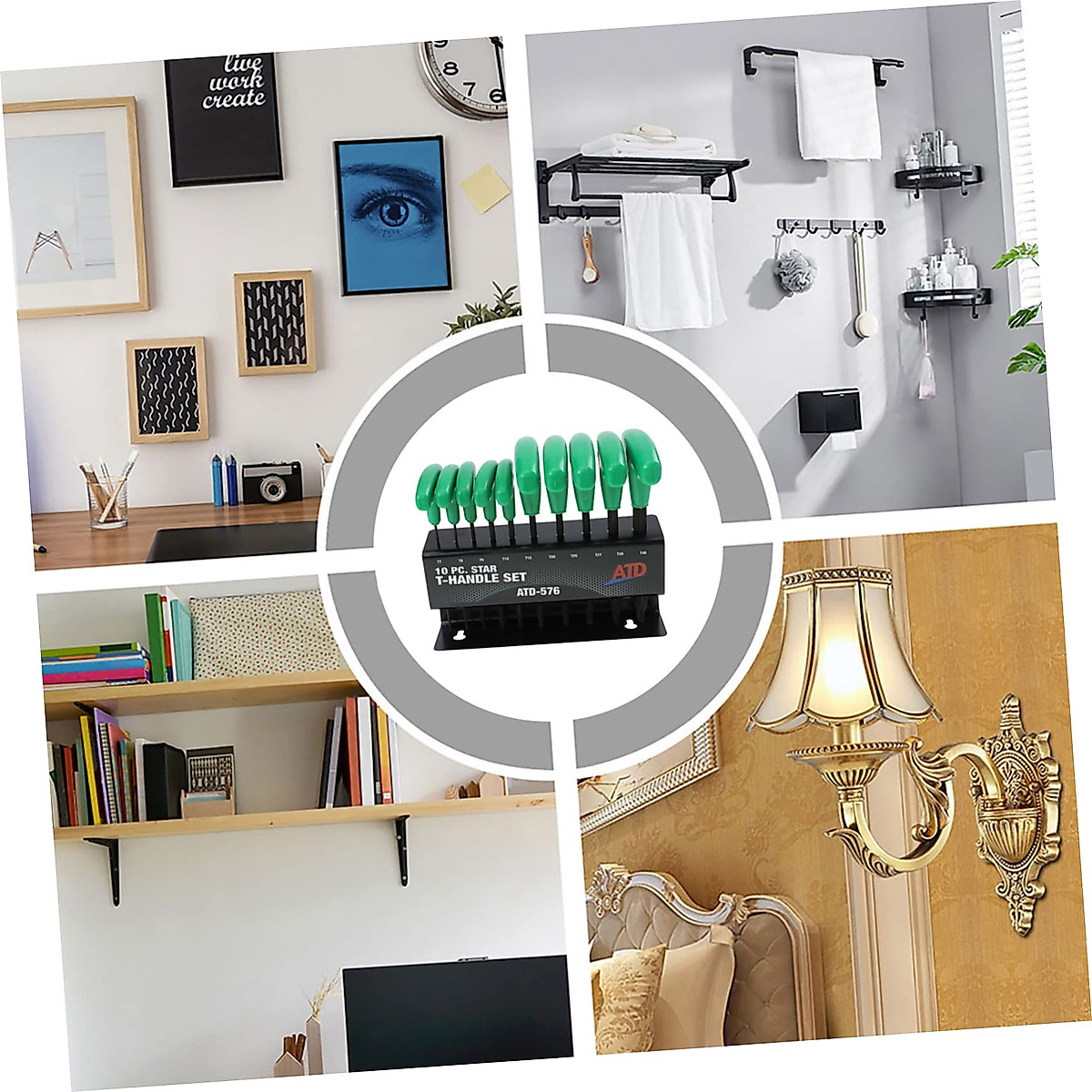 VILLCASE 1 Set star iron suite plum bossom handle tools for T-shaped Screwdriver screwdriver Repair Tool hand tools 45# steel precision screwdriver Screwdriver repair wrench