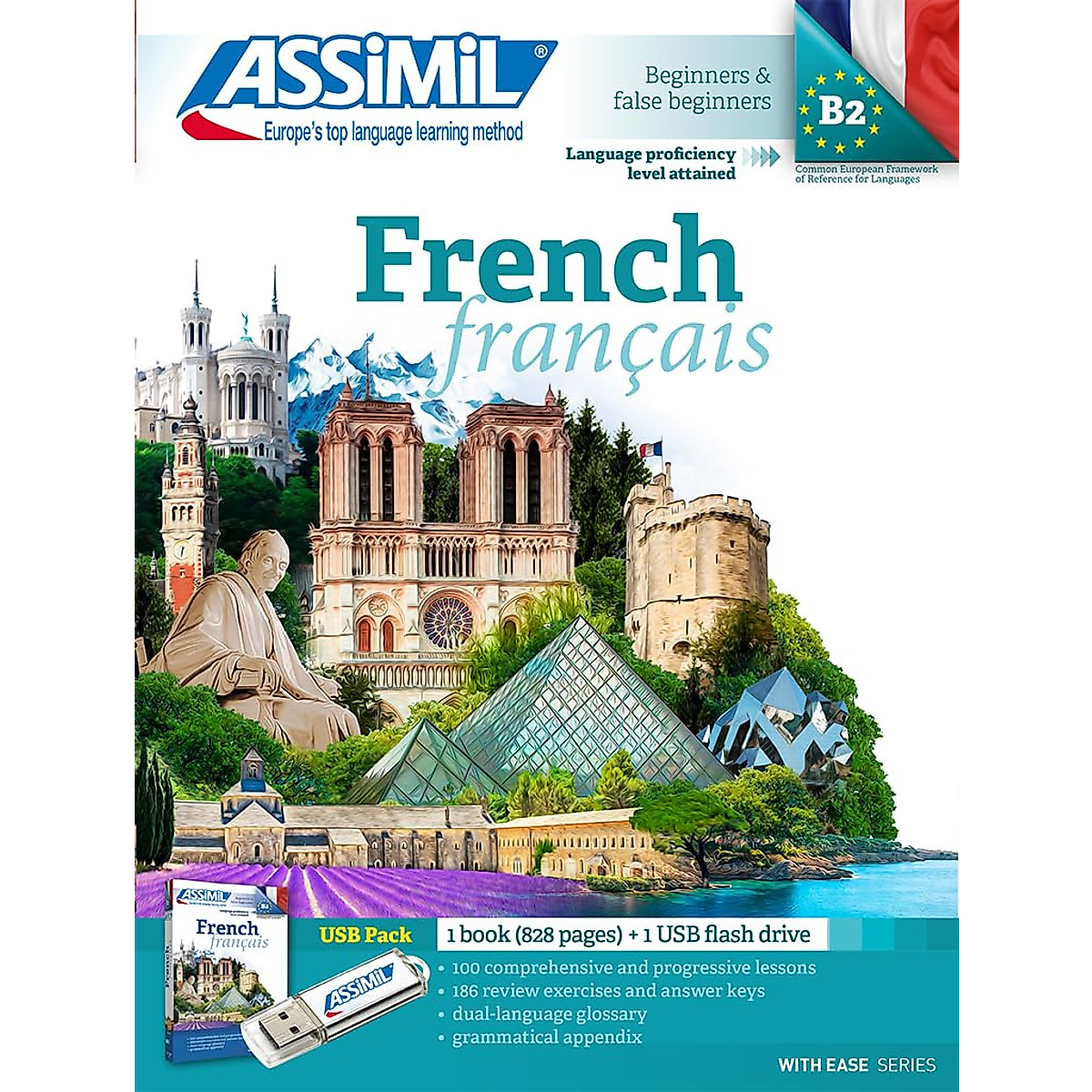 French Superpack with USB drive (With Ease, Beginners, B2)