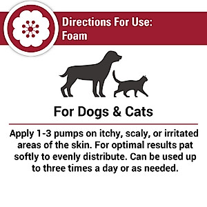 Vet Classics Allergy Hot Spot Foam for Dogs and Cats – Pet Spray for Hot Spots, Itchy, Irritated Skin – Includes Aloe Vera – Quiet Pet Foam for Sensitive Skin, Quick-Drying – 8 Oz.