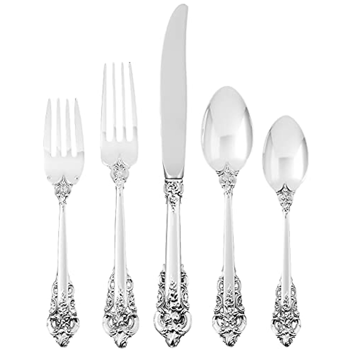 Wallace Grande Baroque 46-Piece Sterling Flatware Set