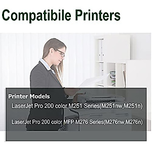 131X Black High-Yield Toner Cartridge Replacement for HP 131A 131X for Laserjet Pro 200 Color M251nw M251n M251 M276n M276nw Printer Ink (1 Pack)