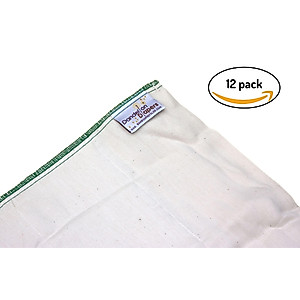 Dandelion Diapers Prefold Cloth Diapers Made from Viscose Bamboo and Cotton Blend Versatile Baby Diaper, 12 Count - Size 3 Infant Pinless Prefold