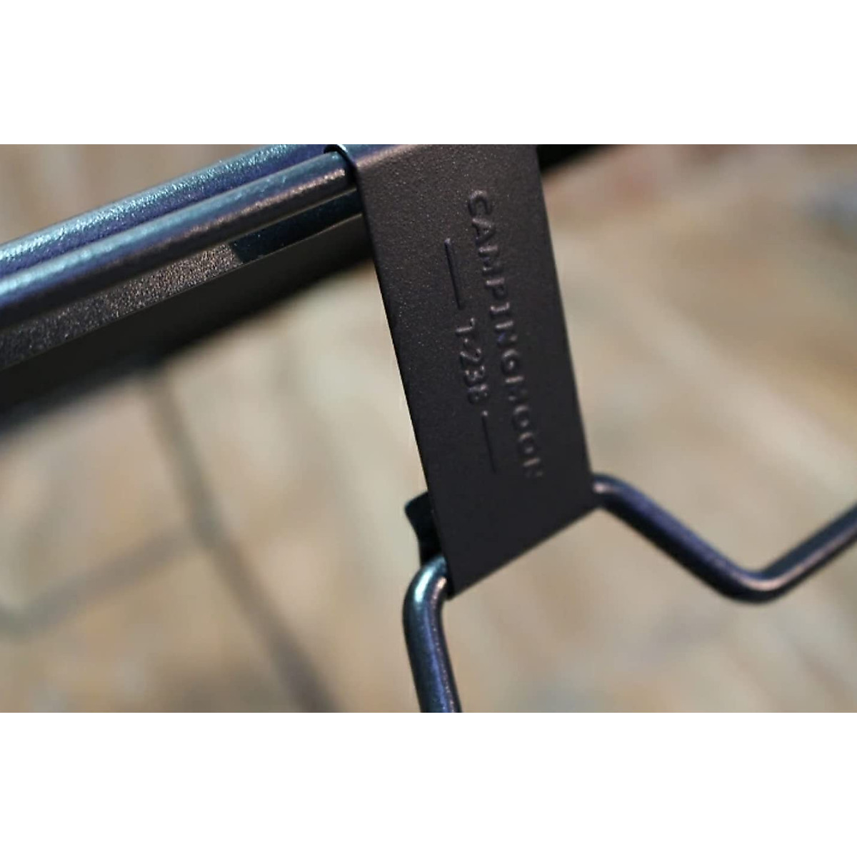 CAMPINGMOON Campfire Grill Storage Rack Camping Grill Steel Foldable Stackable T-238