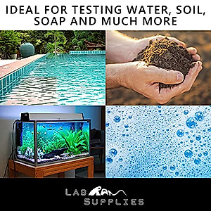 Plastic pH Test Strips, Universal Application (pH 4.5-9.0), 100 Strips | for Urine, Saliva, Aquariums, etc.