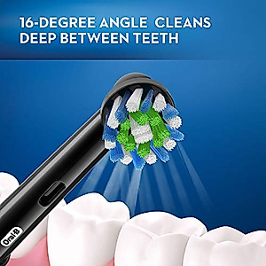 Oral-b Crossaction Electric Toothbrush Replacement Brush Head Refills, Black, 3 Count