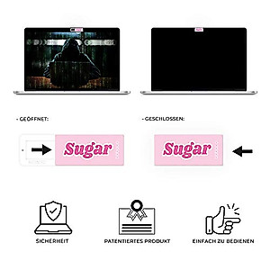 ERT GROUP Original and Officially Licensed by Babaco Webcam Cover, Pattern 90's Girl 018, Privise Sliding Camera Cover for Laptop, Computer and Tablet, Security Products