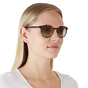 Vogue Eyewear Women's VO5051S Square Sunglasses, Dark Havana/Brown Gradient, 52 mm