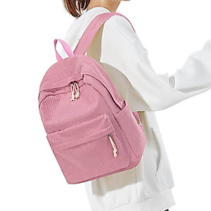 School Backpack for Teens Large Corduroy Bookbag Lightweight 17 inch Laptop Bag for Girls Boys Casual High School College