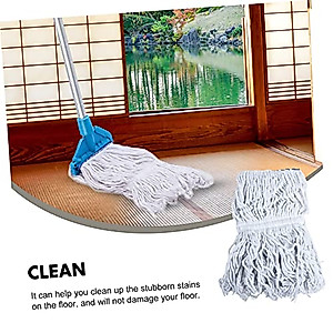 Yardwe Replaceable Mop Head Floor Mops Commercial Mop Microfiber Mop Head Dry Mop Pads Cleaning Mop Head Replacement String Mop Refills Cleaning Mop Cloth Convenient Mop Refill Plastic