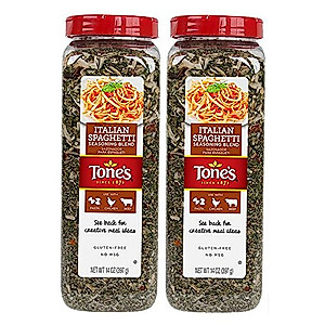 Tone's Italian Spaghetti Seasoning Blend (14 Ounce) (Pack of 2)