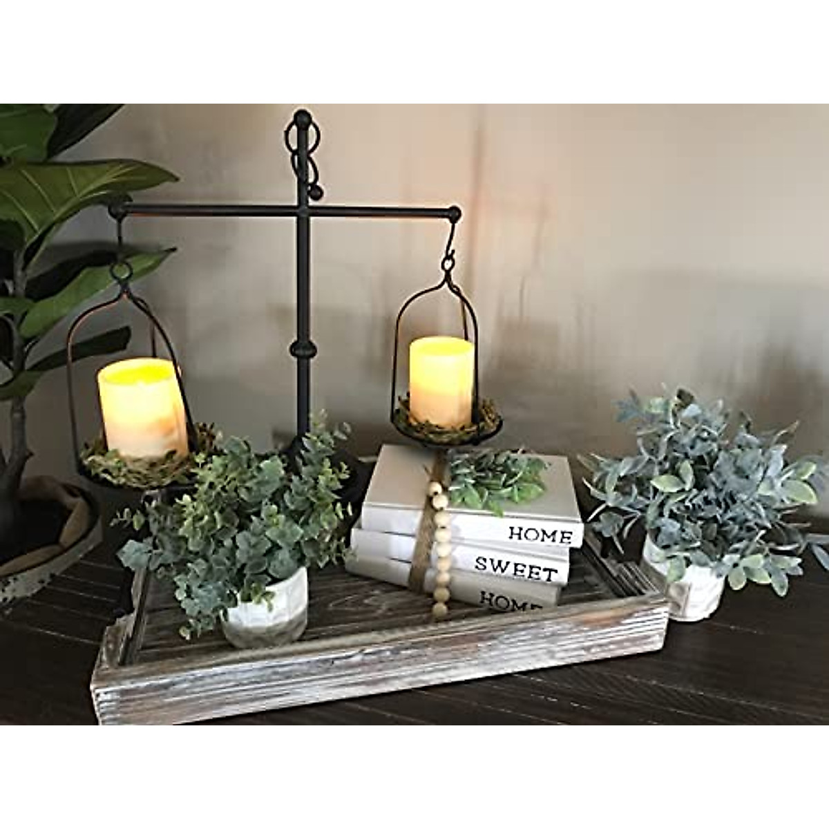 Decorative White Books,Farmhouse Stacked Books,Hardcover Books Decorative ,Home|Sweet|Home(Set of 3) Stacked Books for Decorating Coffee Tables and Shelves