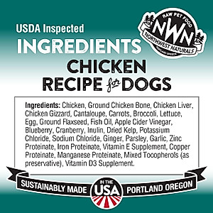 Northwest Naturals Freeze-Dried Chicken Dog Food - Bite-Sized Nuggets - Healthy, Limited Ingredients, Human Grade Pet Food, All Natural - 25 Oz
