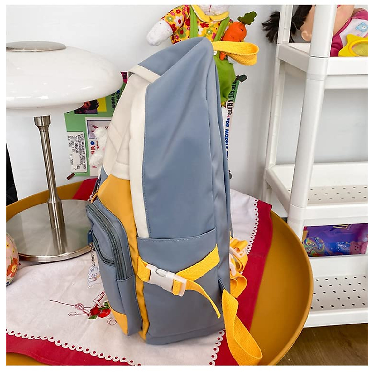 KOWVOWZ Cute Bookbag for Teen Girls Boys Kawaii Aesthetic Back to School Backpack (Green)