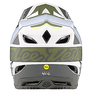 Troy Lee Designs D4 Composite Full-Face Bicycle Helmet. Max Ventilation Lightweight MIPS EPP EPS Racing Downhill DH BMX MTB - Adult Men Women - Team Military, X-Large
