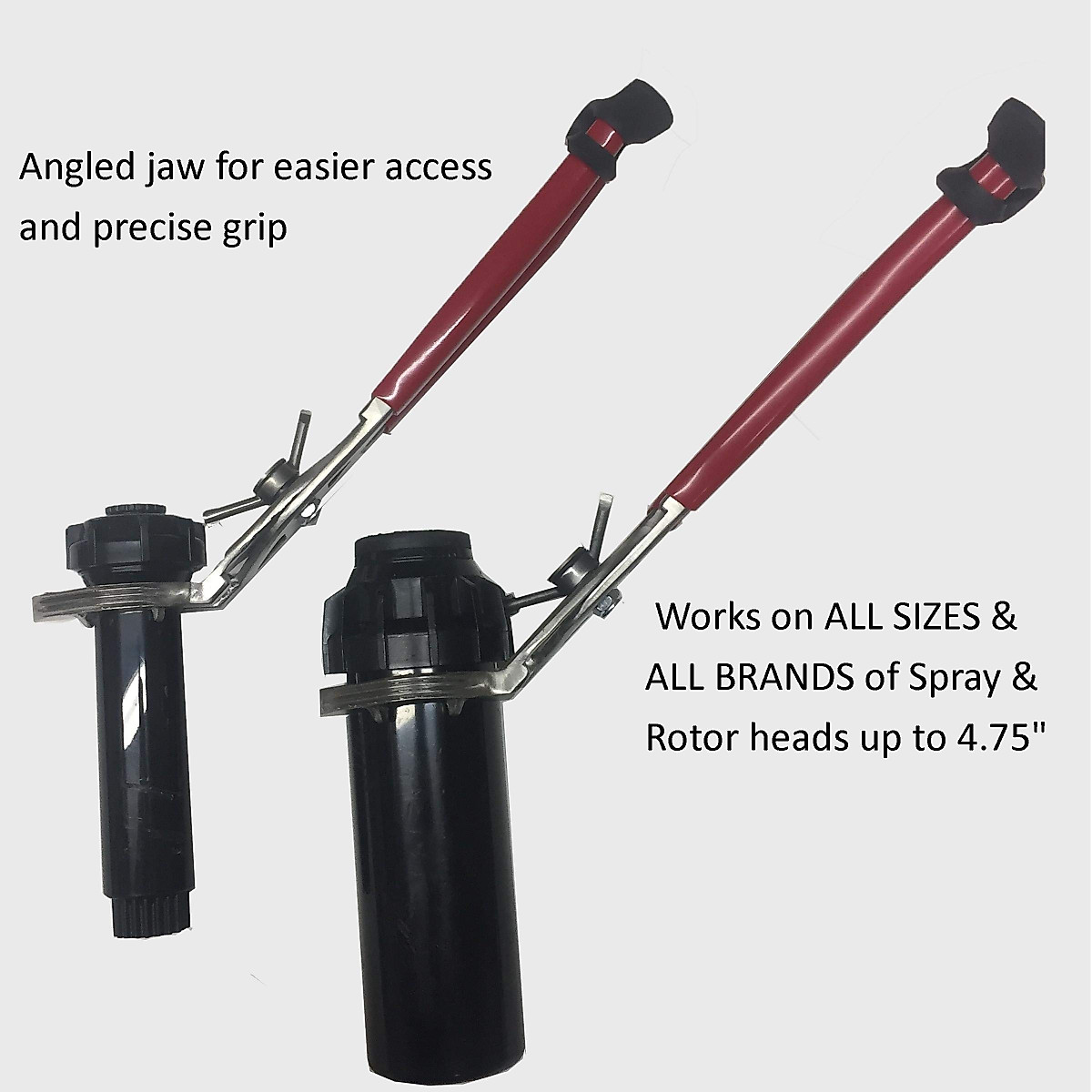 Keyfit Tools Sprinkler Head Wrench Stainless Steel PRO, Fastest Removal Replacement Repair & Adjustment Tool No Digging No Mess. Works On All Styles & All Brands of Spray & Rotor Heads Under 4.75"