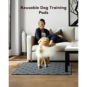 ColorfulLaVie Reusable Pee Pads for Dogs, Washable Puppy Pee Pads Waterproof Dog Training Pads, Fast Absorbent Pet Pads for Dog Bed Mats, Anti-Slip Pet Training Pads with Hook&Loop Pet Supplies