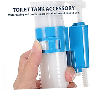 BETOOKY 1 Set Float Valve Water Valve Fill and Dual Flush Conversion System Toilet Flusher Replacement Kit Toilet Replacement Parts inside Tank Whelping Kit Mute Button Toilet Fill Valve