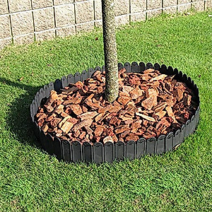 DSJGVN Garden, Wooden Border Fence, Fairytale Mini Garden, Privacy Fence Panel Fencing, Lawn Screening Border