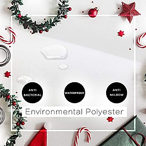 MrLYouth Christmas Bathroom Sets Snowman Shower Curtain with Contour Mat,Toilet Lid Cover,Accessories with 12 Plastic Hooks 4 Pieces Waterproof Fabric Bath Sets