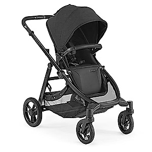Contours Legacy Convertible Stroller, Single-to-Double Design, Reversible Seats, UPF 50 Sun Canopy, Height Adjustable Handle, 5-Point Safety Harness, Plenty of Storage - Carbon Grey