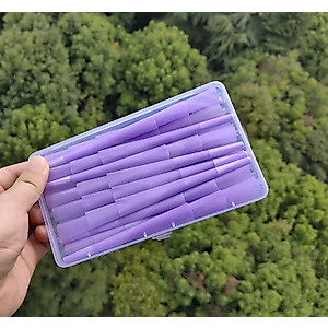 NIVESY 50 Pack 4 inch ConeRolls Paper Natural Paper and SpoonShape Tool Set (Purple)