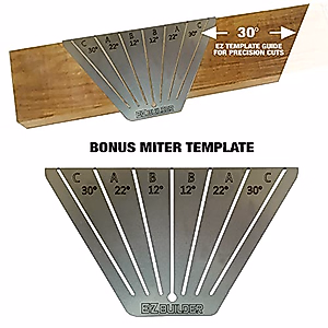 EZBUILDER 7 x 8 Foot Peak Roof Storage Shed Garage Barn DIY EZ Framing Kit with 24 Galvanized Steel Angles and 12 Base Plates (No Wood Included)