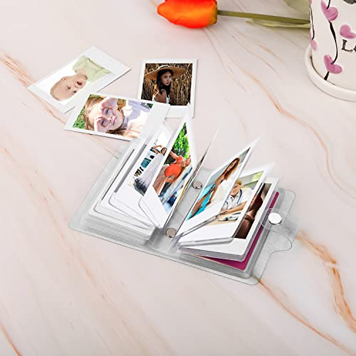 2Packs 36 Pockets 2x3 Photo Album for Fujifilm Instax Mini 12 11 9 Camera, Polaroid Snap, Z2300, SocialMatic Instant Cameras & Zip Instant Printer (White)