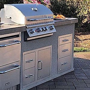 BULL Stainless Steel Triple Drawer Cabinet (BG-58110)