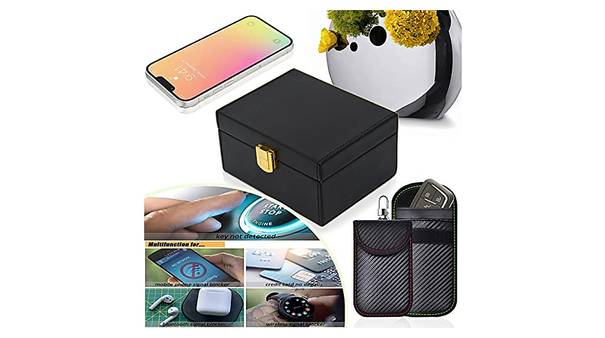 Faraday Box & 2 Pack Faraday Bag for Key Fob Protector, Faraday Cage ...