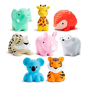 Munchkin® Bath Toy Scoop with 8pk Wild Animal Bath Toy Squirts