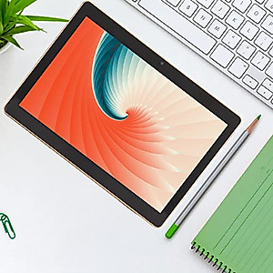 Tablet, 10.1 Inch Tablet Octa Core Black 10.1 Inch Processor CPU for Home (US Plug)