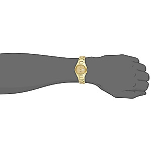 SEIKO Men's SNK610 5 Automatic Gold Dial Gold-Tone Stainless Steel Watch