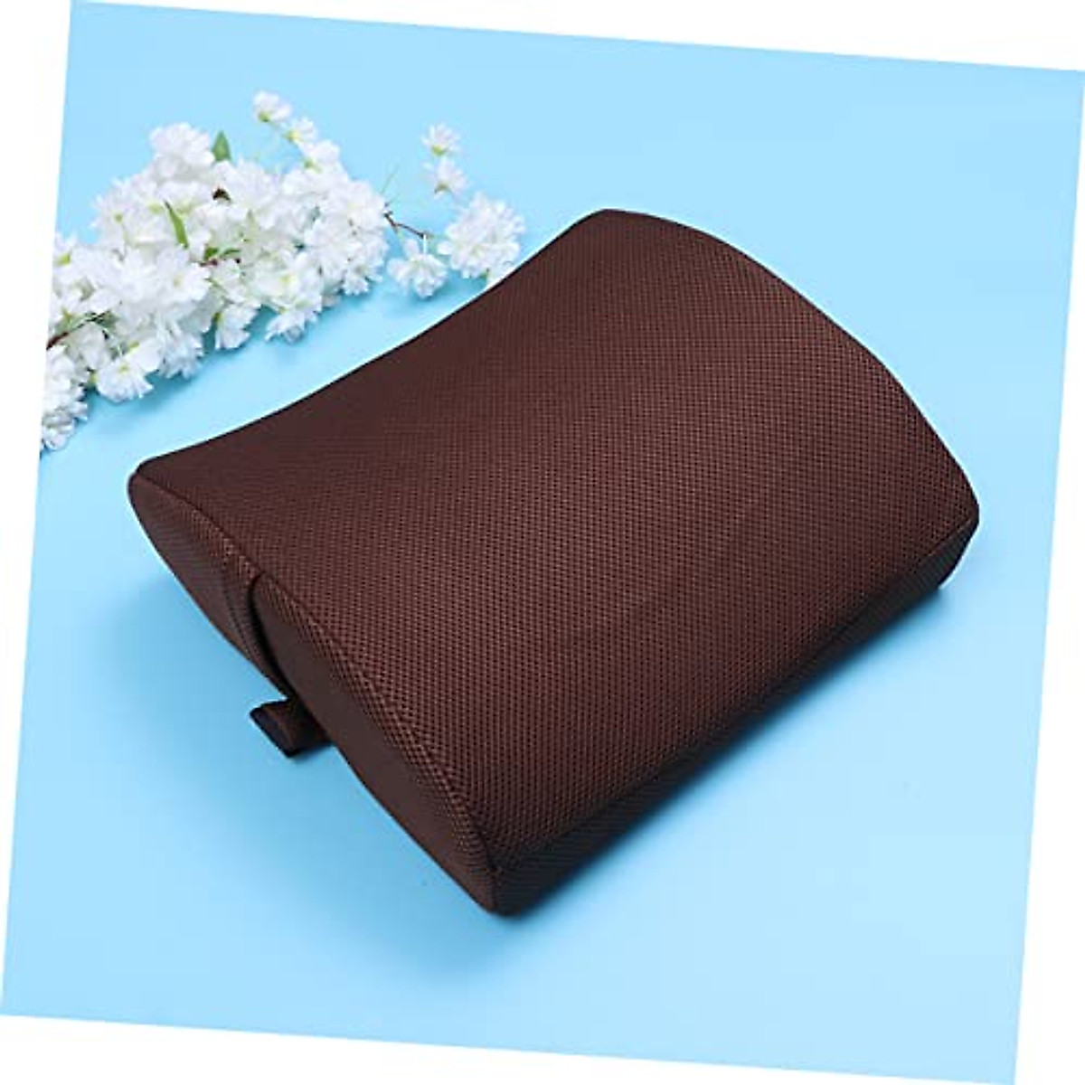 Lumbar Pillow for Car Back Support Pillow Back Cushion Car Lumbar Back Pillow Waist Protection Cushion Car Cushion Slow Pillow Support Pad Lumbar Support Sponge Office Black/1301 ( Color : Coffee , Si