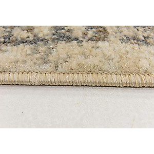 Unique Loom Tuareg Collection Vintage Distressed Traditional Area Rug, 9 x 12 ft, Beige/Brown