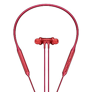 FIIL Driifter Noise Cancelling Bass Bluetooth Neckband In-Ear Earphones, for Sport Gym Running 11 Hours Playtime with Sweatproof and lightweight foldable Design, with Built-in Microphone for Call, Red