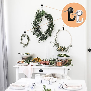 50 PCS Push Pin Hooks, Plastic Heads Cork Board Hooks Decorative Thumb Tacks Hook for Photo Wall, Bulletin Board, Home Wall, Home Office School Supplies (Black and Clear)