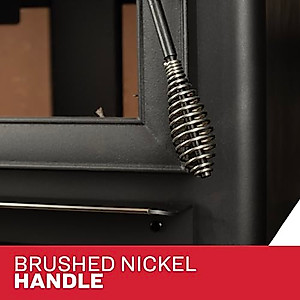 Ashley Hearth AW2520E-P 2,500 Sq. Ft. EPA Certified Pedestal Wood Burning Stove, Medium, Black