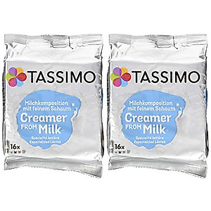 Tassimo Milk Creamer, Pack of 2, 2 x 16 T-Discs (32 T-disc)