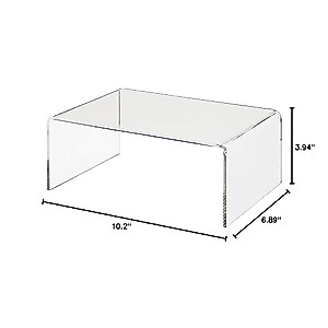 無印良品 Muji 15919833 Acrylic Divider Shelf, Small, Approx. Width 10.2 x Depth 6.9 x Height 3.9 inches (26 x 17.5 x 10 cm)