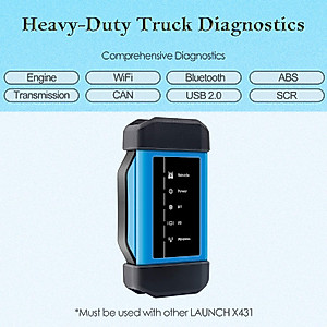 LAUNCH X431 Heavy Duty Truck Diesel Diagnostic Scan Tool ABS SRS OBD2 Scanner HD 3 Module for X-431 V+/Pro3/PAD