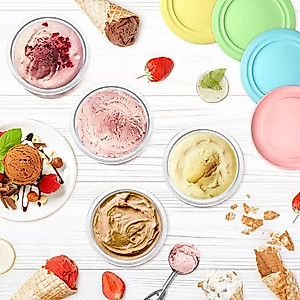 Creami Pints, for Ninja Creami,16 OZ Icecream Container Safe and Leak Proof Compatible with NC299AMZ,NC300s Series Ice Cream Makers