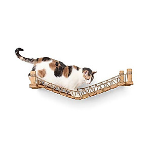 CatastrophiCreations Cat Bridge Wall-Mounted Play and Lounge Toy Cat Tree Tower Alternative for Pets, 1 Count (Pack of 1)