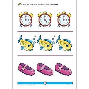 School Zone - Thinking Skills Workbook - 64 Pages, Ages 3 to 5, Preschool to Kindergarten, Problem-Solving, Logic & Reasoning Puzzles, and More (School Zone Get Ready!™ Book Series)