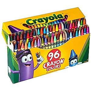 Crayola Classic Color Crayons in Flip-Top Pack with Sharpener, 96 Colors, Gift for Kids